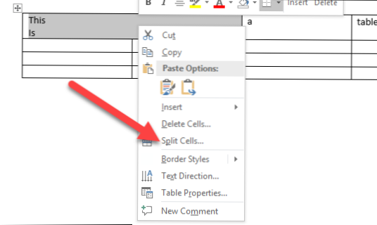 Cara Mengembalikan Merge Cell Di Word Bank2home